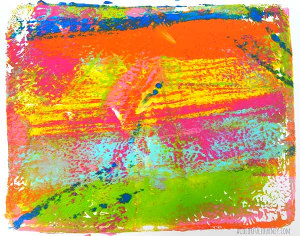 One Pull Wonders, A Gelli Printing Workshop