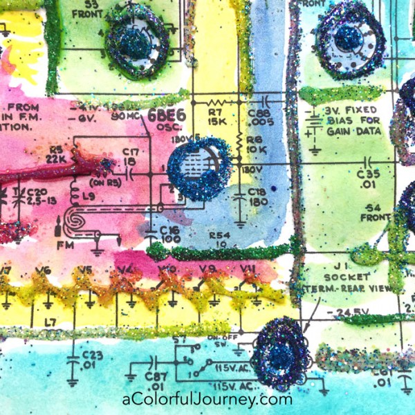 How I Made My Own Glitter Coloring Page - Carolyn Dube