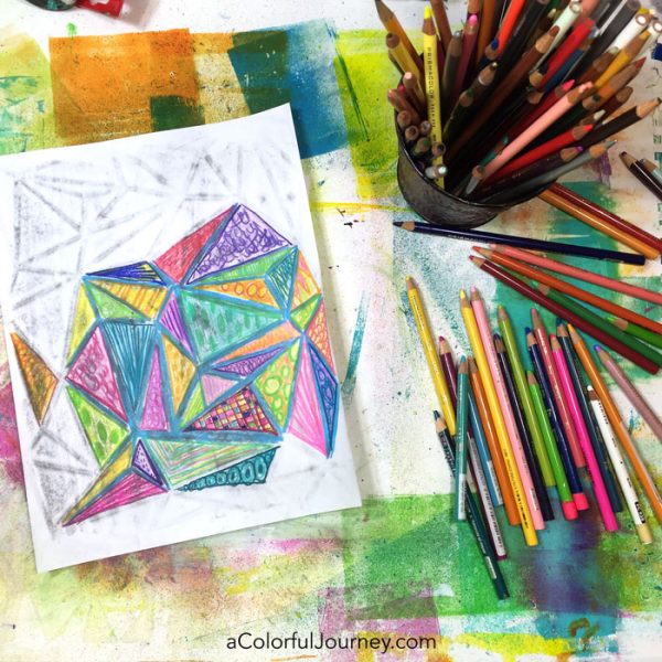 How to Make Your Own Coloring Page with Graphite Putty and a Stencil ...