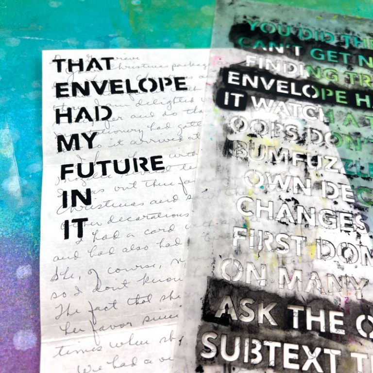 New Stencils! Random Thoughts Collection - Carolyn Dube