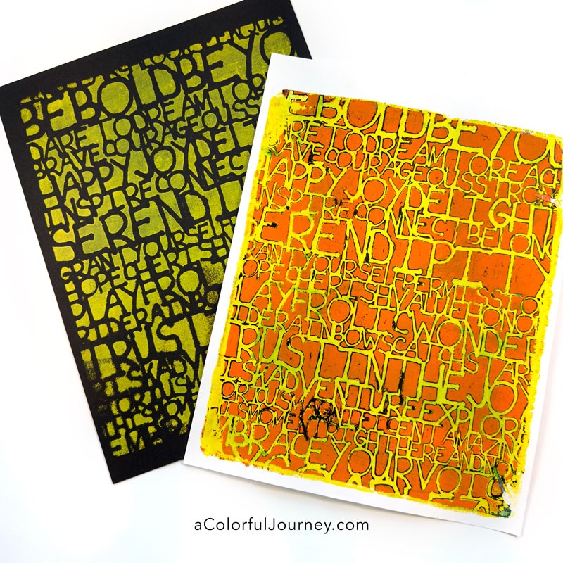 7 Practical Reasons I Use Stencils on a Gel Plate - Carolyn Dube